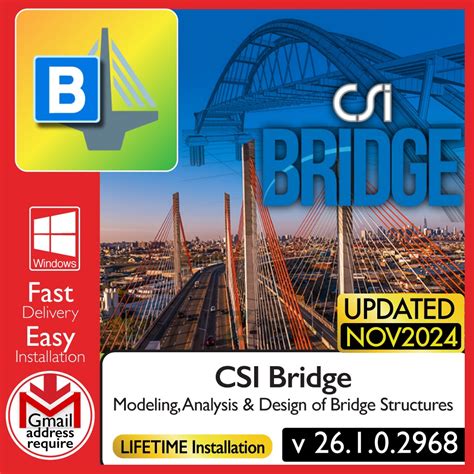CSI Bridge Modeling Analysis Design Of Bridge Structures Windows SOFTWARE