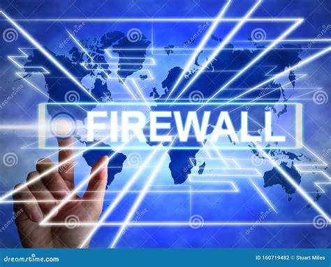 Firewall Concept Icon Means Protecting Your Computer Or System From Viruses D Illustration