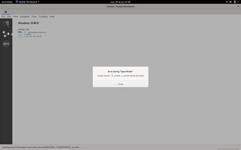 Mysql Workbench Locale Facet S Create C Locale Name Not Valid Debian Buster Stack