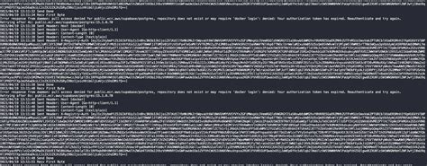 Supabase Start Error Response From Daemon Pull Access Denied For