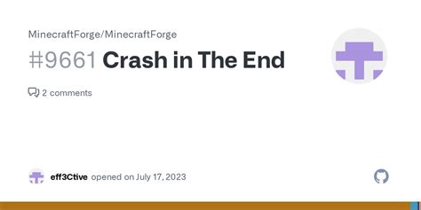 crash in the end · issue 9661 · minecraftforge minecraftforge · github