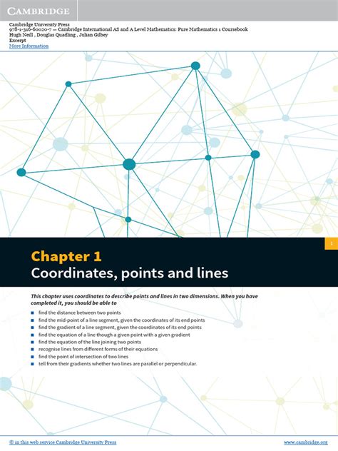 Coordinate Geometry 1 Pdf Cartesian Coordinate System Line Geometry