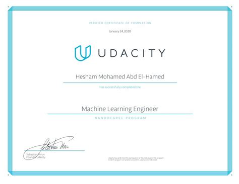 Hesham Mohamed On Linkedin Udacity Machine Learning Engineer