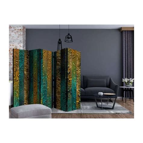Decorative Room Divider 5 Sections Partition Wall Curtain Screen