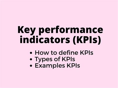 Key Performance Indicators KPI How To Define KPIs Examples KPIs