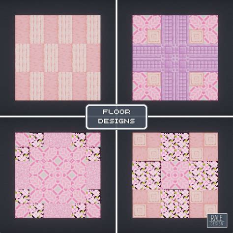 Pink Floor Design Minecraft Minecraft Pink Wall Design Minecraft