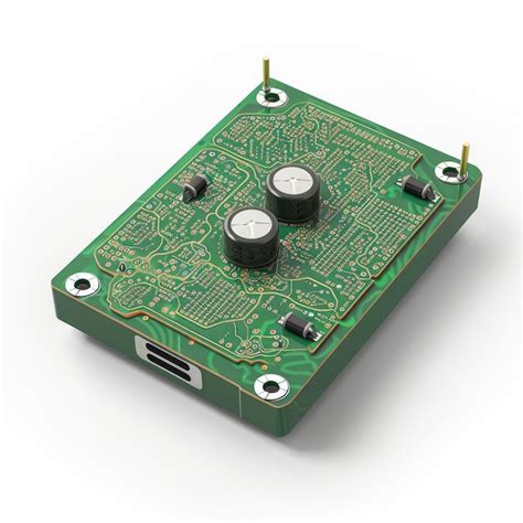 Gps Module Isolated On White Background Premium Ai Generated Image