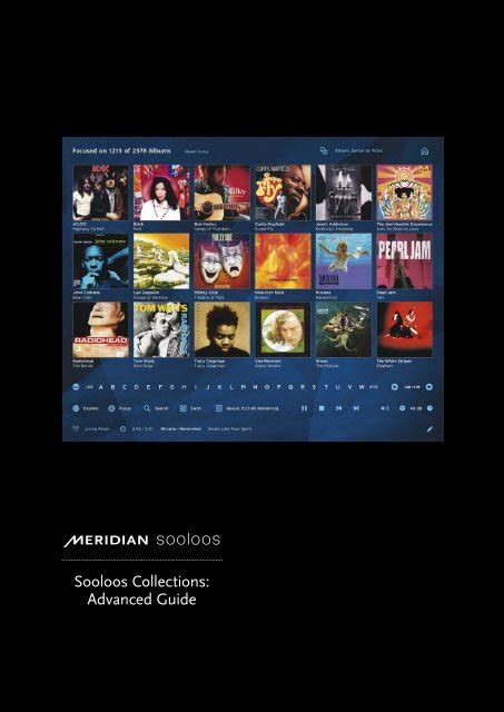 Sooloos Collections Advanced Guide Meridian Audio