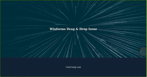 Winforms Drag Drop Fixing Dragging From ListBox To Panel Issue