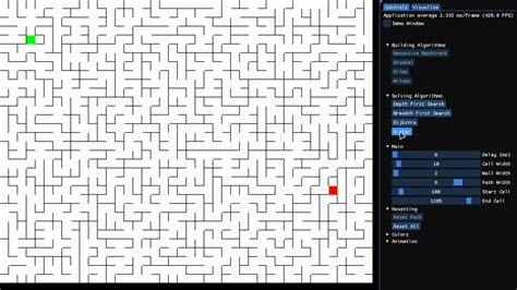 Github Hakai 2062mazes Creating And Solving Mazes Using Various Algorithms
