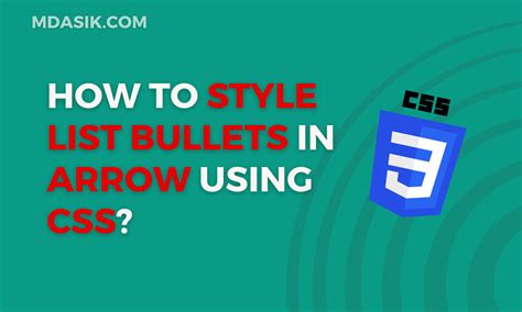 List Style Css How To Decorate List Bullets In Arrows Using Css