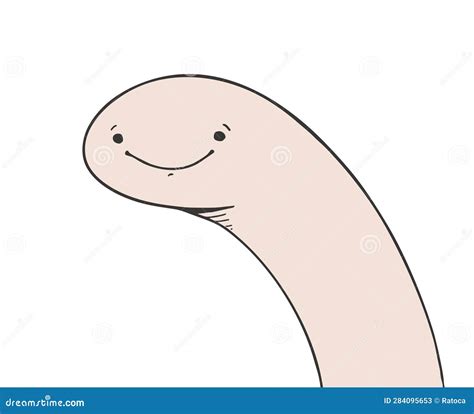 Funny Worm Illustration Stock Vector Illustration Of Face 284095653