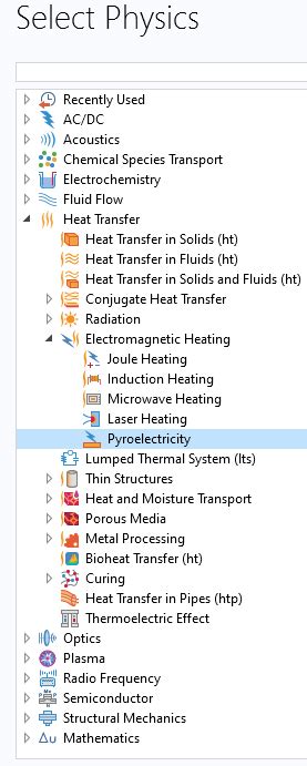 Electrocaloric Effect In COMSOL