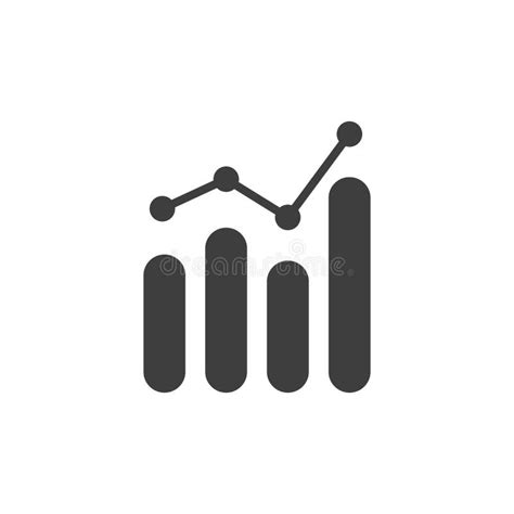 Analytics Icon On White Background Statistics Icon Stock Vector