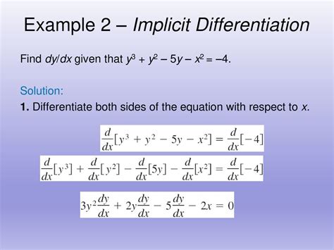 Implicit Differentiation - ppt download
