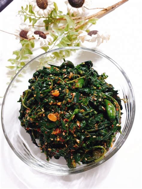 나물반찬고추잎된장무침