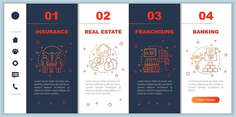 Premium Vector Franchising Onboarding Mobile App Page Screen Vector Template