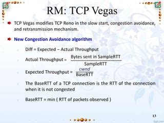 Performance Evaluation Of Tcp Varients In Mobile Ad Hoc Network Ppt