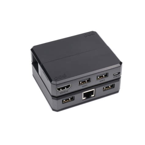 Waveshare For Raspberry Pi Zero Zero W HDMI USB HUB Module POD Case Set With LAN Module