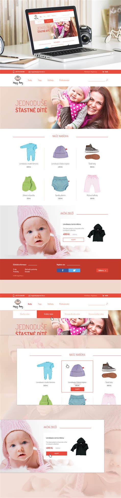 HappyBaby.cz - Homepage on Behance