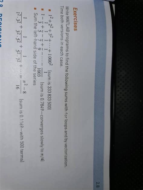 Solved 28 Exercises Write Matlab Programs To Find The