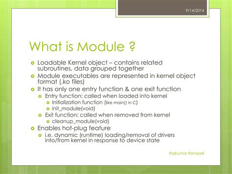 Introduction To Kernel And Device Drivers PPTX
