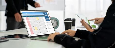 premium photo calendar on computer software application for modish