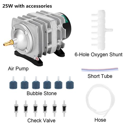 45w 6 Way Air Aerator Pump 70l Min Hailea Electrom Grandado