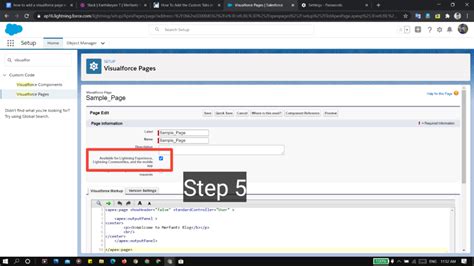 How To Add Visualforce Page Tab In Salesforce Mobile App