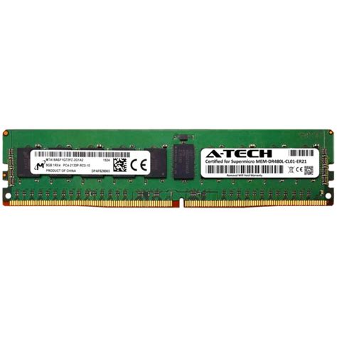 Micron 8gb Mta18asf1g72pz-2g1a2 Pc4-2133p Ddr4 ECC Server Memory for ...