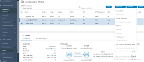 Scenario 2 Complete Failover And Reverse Replication Oracle Rac And Powerflex Asynchronous