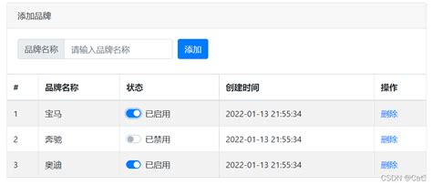 一起从零开始学vue（2）——品牌列表案例 Csdn博客