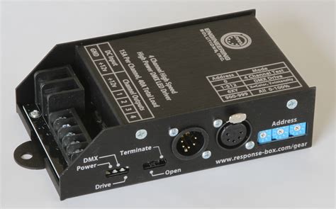 The 4 Channel Camera Friendly High Power DMX DC Dimmer Engineering Solutions Inc