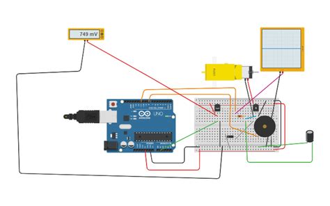 Circuit Design Copy Of Copy Of Tmp36 With Fan Tinkercad