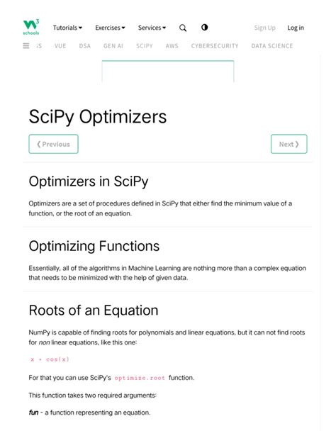 Scipy Optimizers 5 Pdf Zero Of A Function Mathematical Optimization