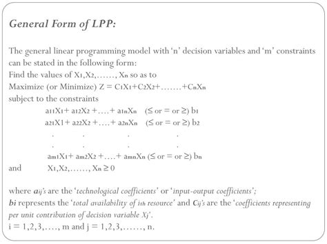 PPT Introduction To Linear Programming Basics And Application PowerPoint Presentation ID