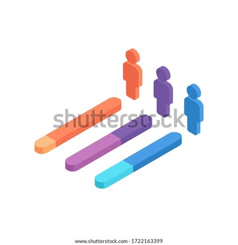 Gender Age Graph Isometric Vector Illustration Stock Vector Royalty Free 1722163399 Shutterstock