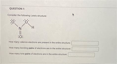 Solved Question 1consider The Following Lewis Structurehow