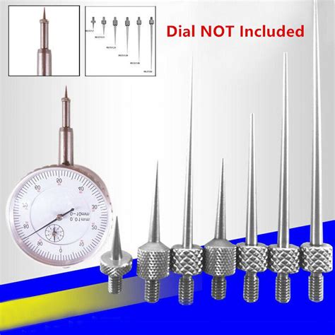 6pcs Dial Digital Test Indicator Contact Point Stem Rod Indicator Turntables M2 5 Threaded Shank
