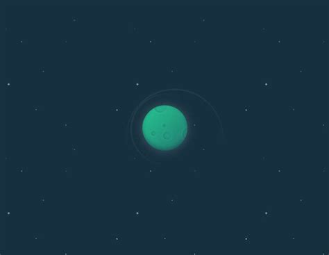 Css行星旋转，宇宙星球转动html模板 17素材网