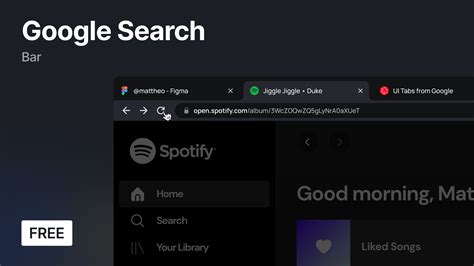 Google Chrome Tabs Search Figma