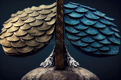 Close Up Of Scales Showing Perfect Balance Between The Two Sides Stock Illustration