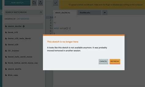 All Sketches Are Saying Removed Deleted On Arduino Create Cloud Editor Arduino Forum