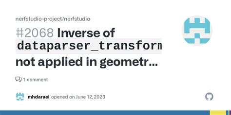 inverse of `dataparser transforms json` not applied in geometry export