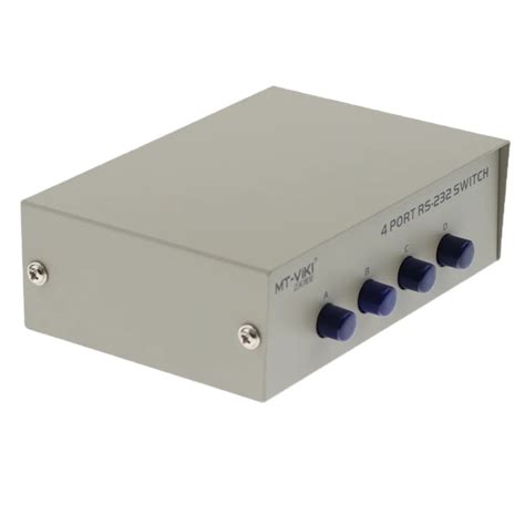 Printer Db9 Pin Serial Rs232 Switch Box Manual 4ports Data Sharing