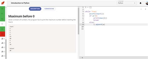 Max How To Print The Maximum Number Of A Stream Of Inputs Before Reaching The First