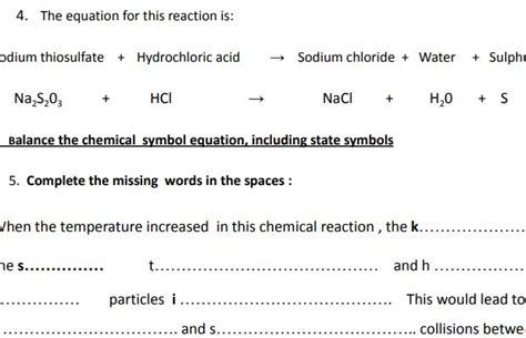 Rates Of Reaction Edexcel Igcse Chemistry {9 1} Teaching Resources