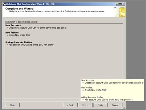 Sql Server 2008 R2 Database Mail Özelliği