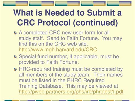 PPT CRC Protocol Documents PowerPoint Presentation Free Download ID 1095144