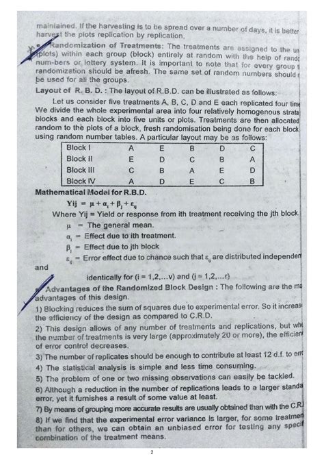 SOLUTION Randomized Block Design Rbd Studypool
